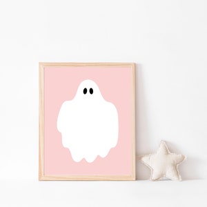 Pastel Halloween Printables, Pink Halloween Decor, Retro Spooky Decor ...