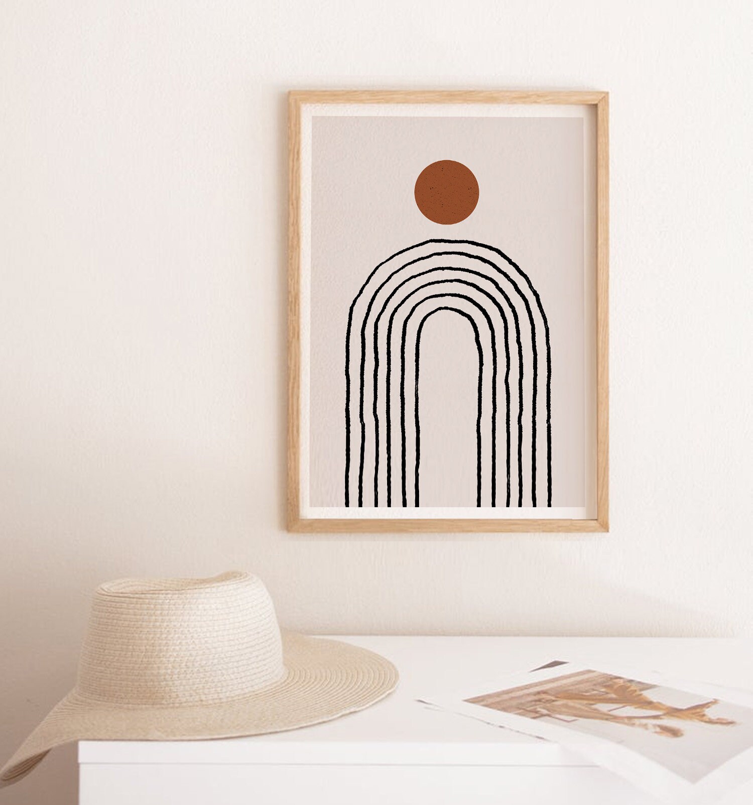 Arch Print Geometric Mid-century Art Downloadable Print - Etsy