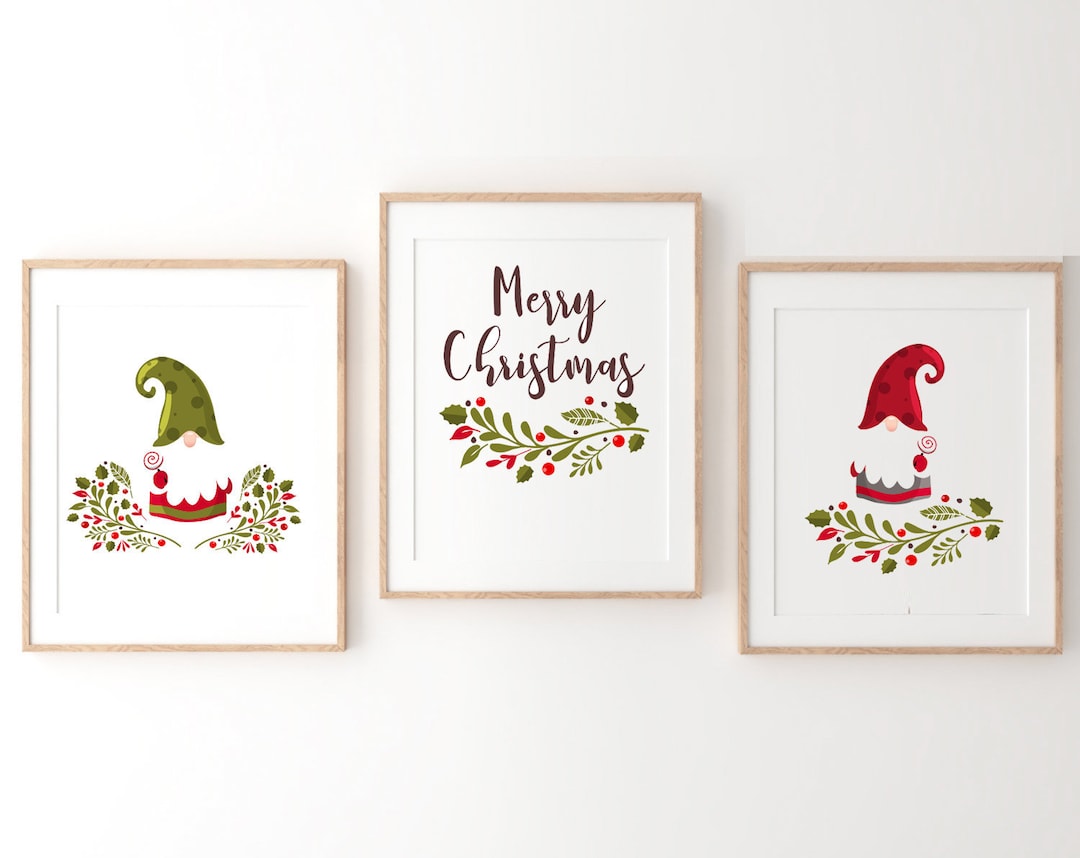 SET OF 3 Christmas Gnomes, Christmas Home Decor, Holiday Decor ...