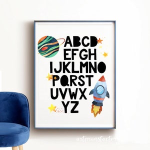 Dinosaur Nursery Decor, Set of 2 Art Prints, Space Dinosaur Decor ...