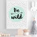 Be Wild Print Nursery Typography Poster MINT Typography - Etsy