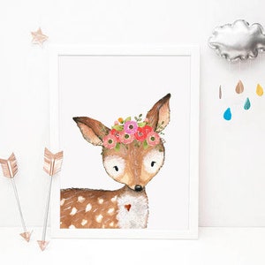 Set of 6 Woodland Nursery Decor, Watercolor,woodland Nursery Prints ...