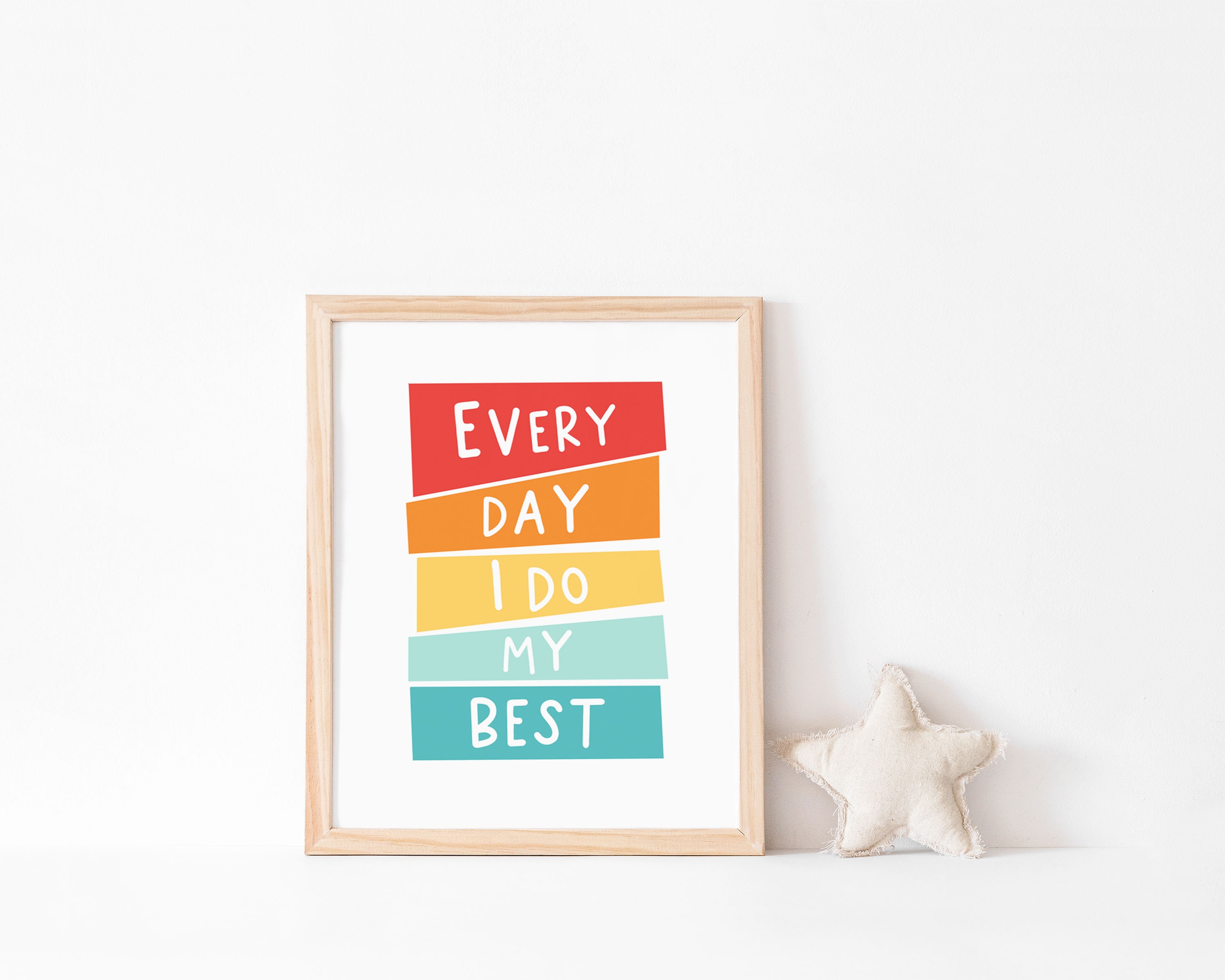 EVERY DAY I Do My Best Printable Homeschool Sign Home School - Etsy