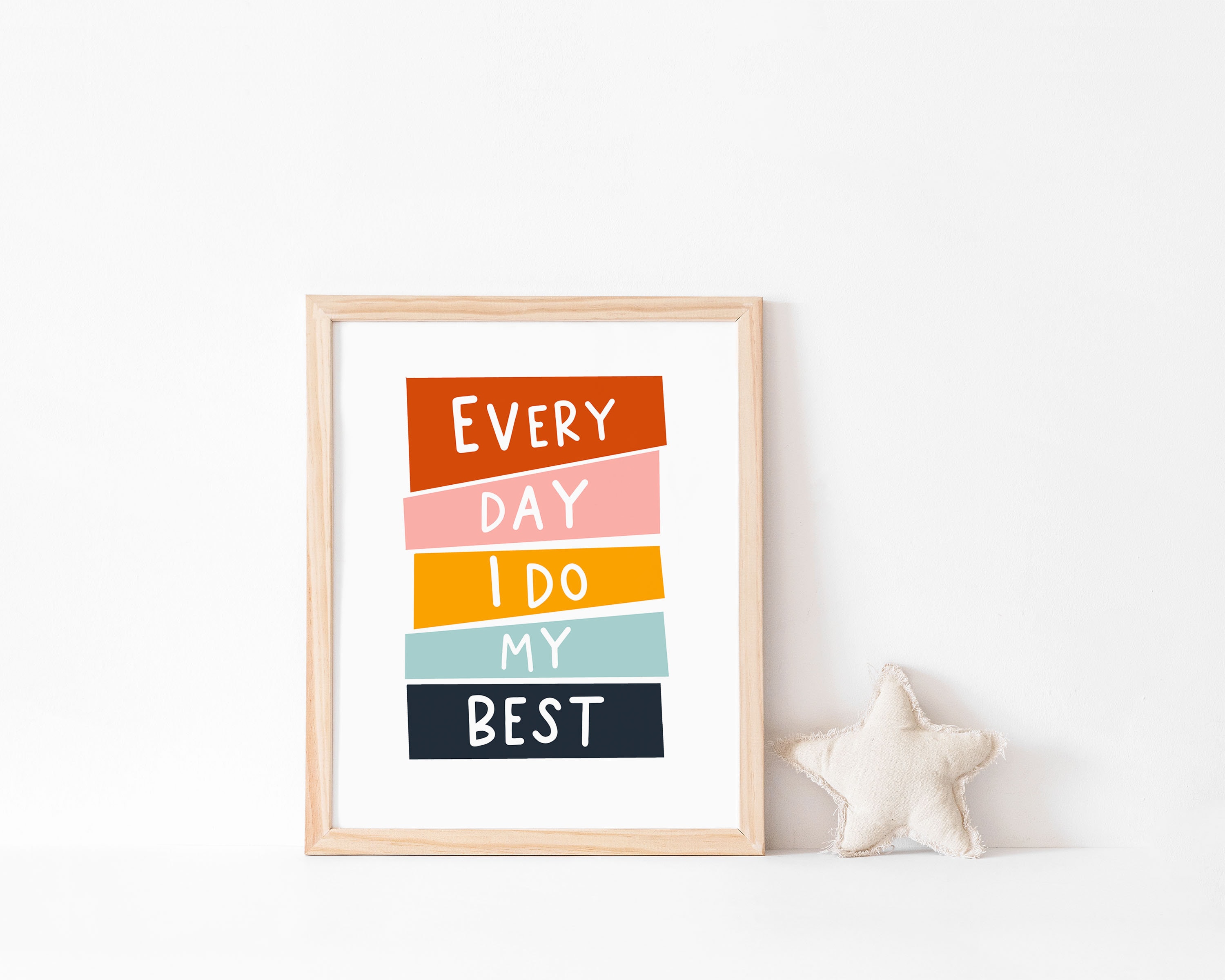 Doing My Best Print, Educational Homeschool Art (digital Download) - Etsy