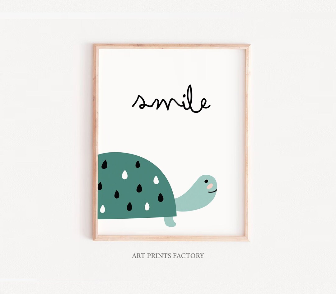 Sea Turtle Print, Kids Wall Art, Turtle Poster, Ocean Wall Art Kids ...