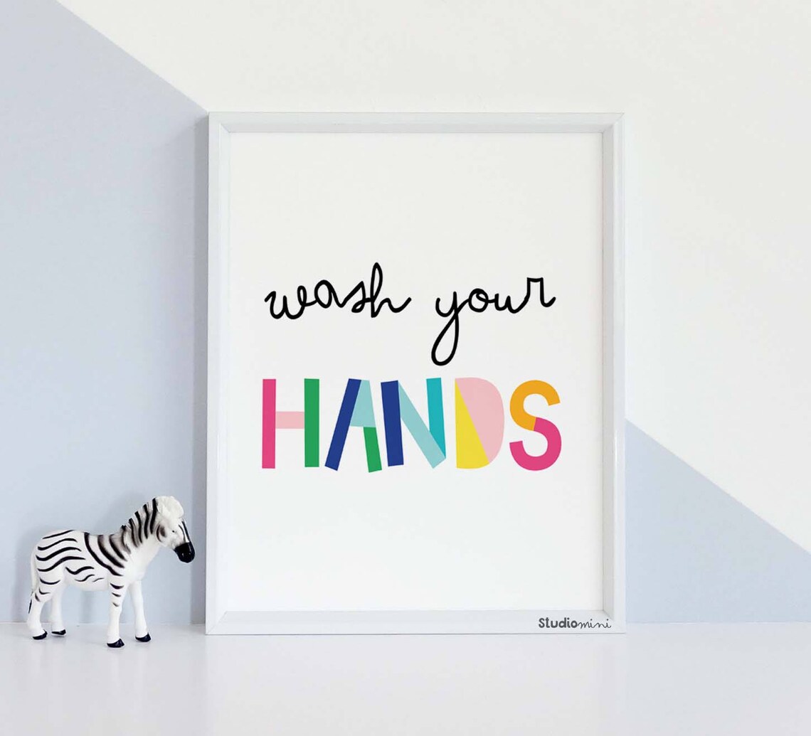 Wash Your Hands Printsale Wash Your Hands Sign Funny | Etsy