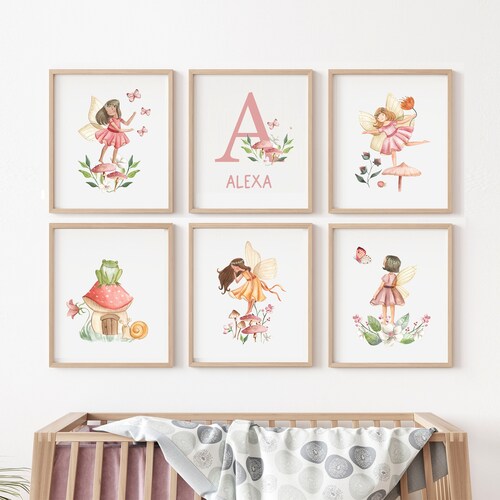 Fairy Wall Art Fairy Nursery Decor Fairy Art Print Set - Etsy