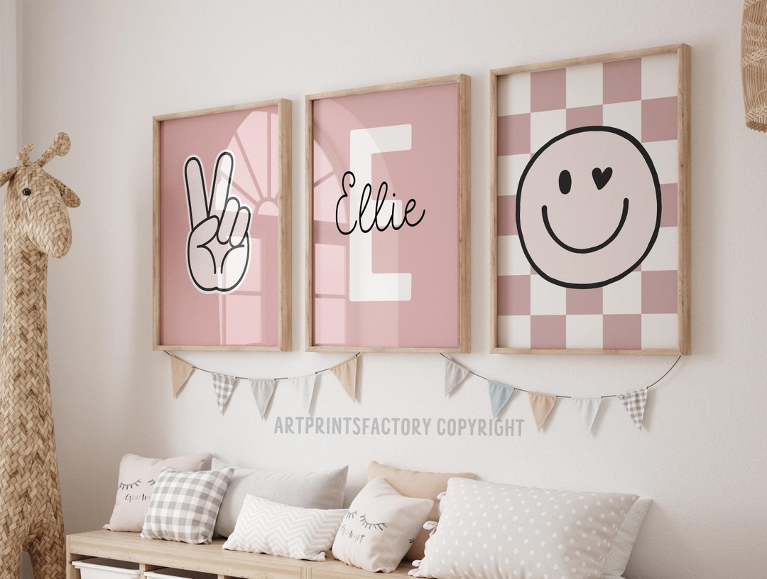 Girls Bedroom Prints, Girls Custom Name Nursery Prints, Girl Nursery ...