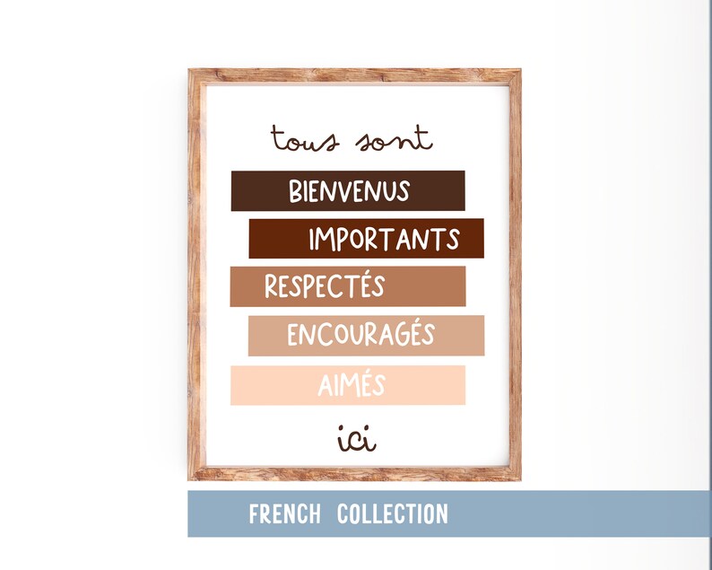 French Kids Prints Classroom Phrases Printable Poster | Etsy