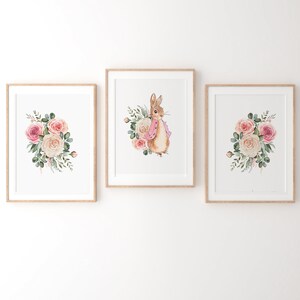 Nursery Prints Girl, Peter Rabbit, Girl Nursery Wall Art, Girls Wall ...