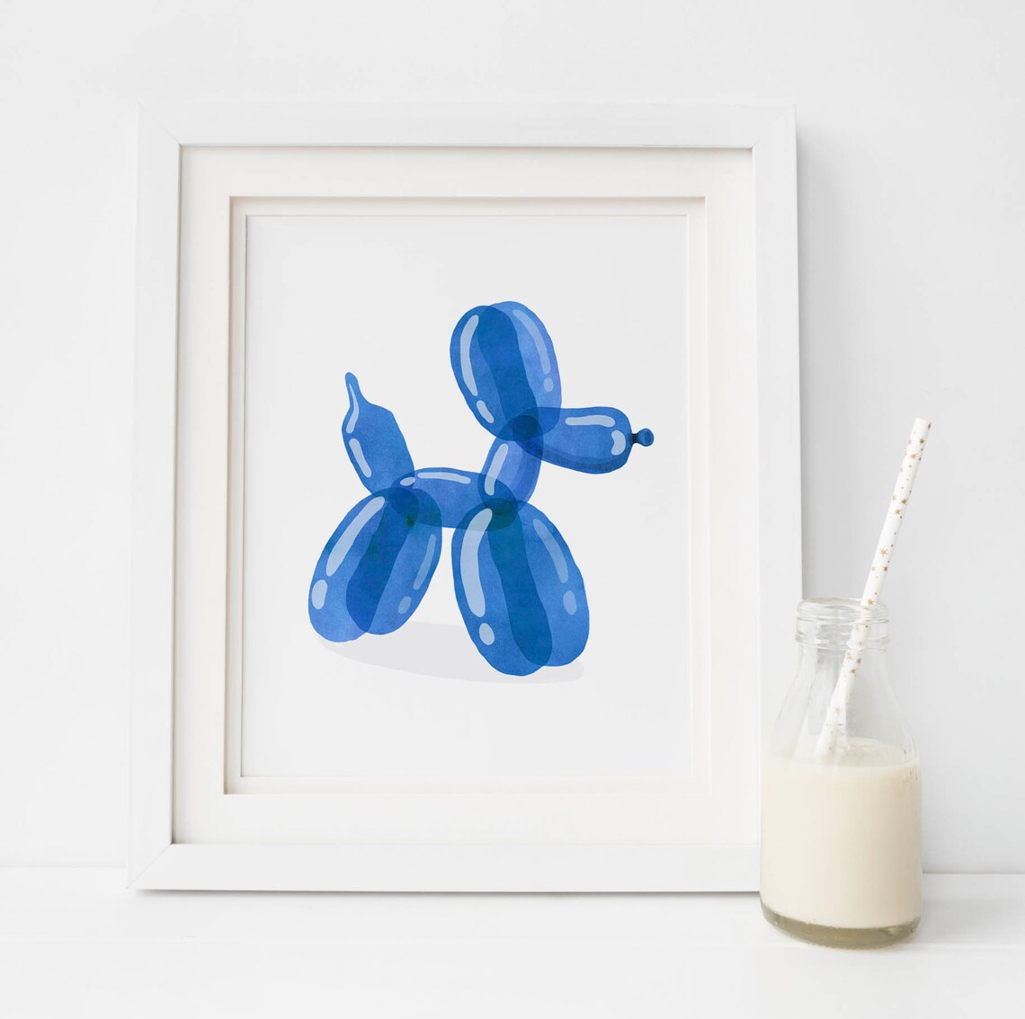 Balloon Dog Print Dog Print. Dog Poster. Funny Dog Gift. Dog - Etsy