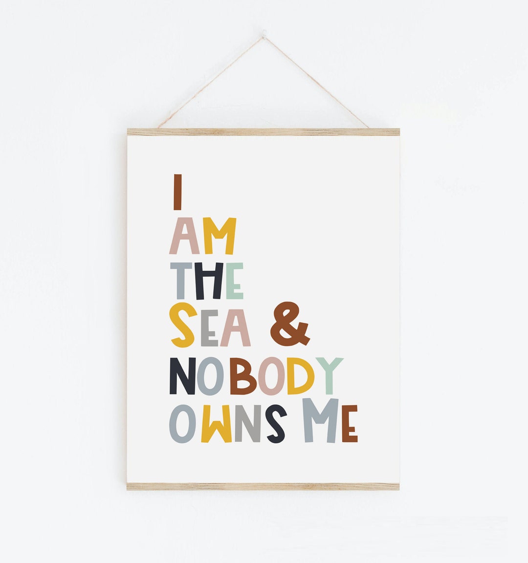 Boho Quote Nursery Printable Wall Art Nursery Decor Playroom Wall Art ...