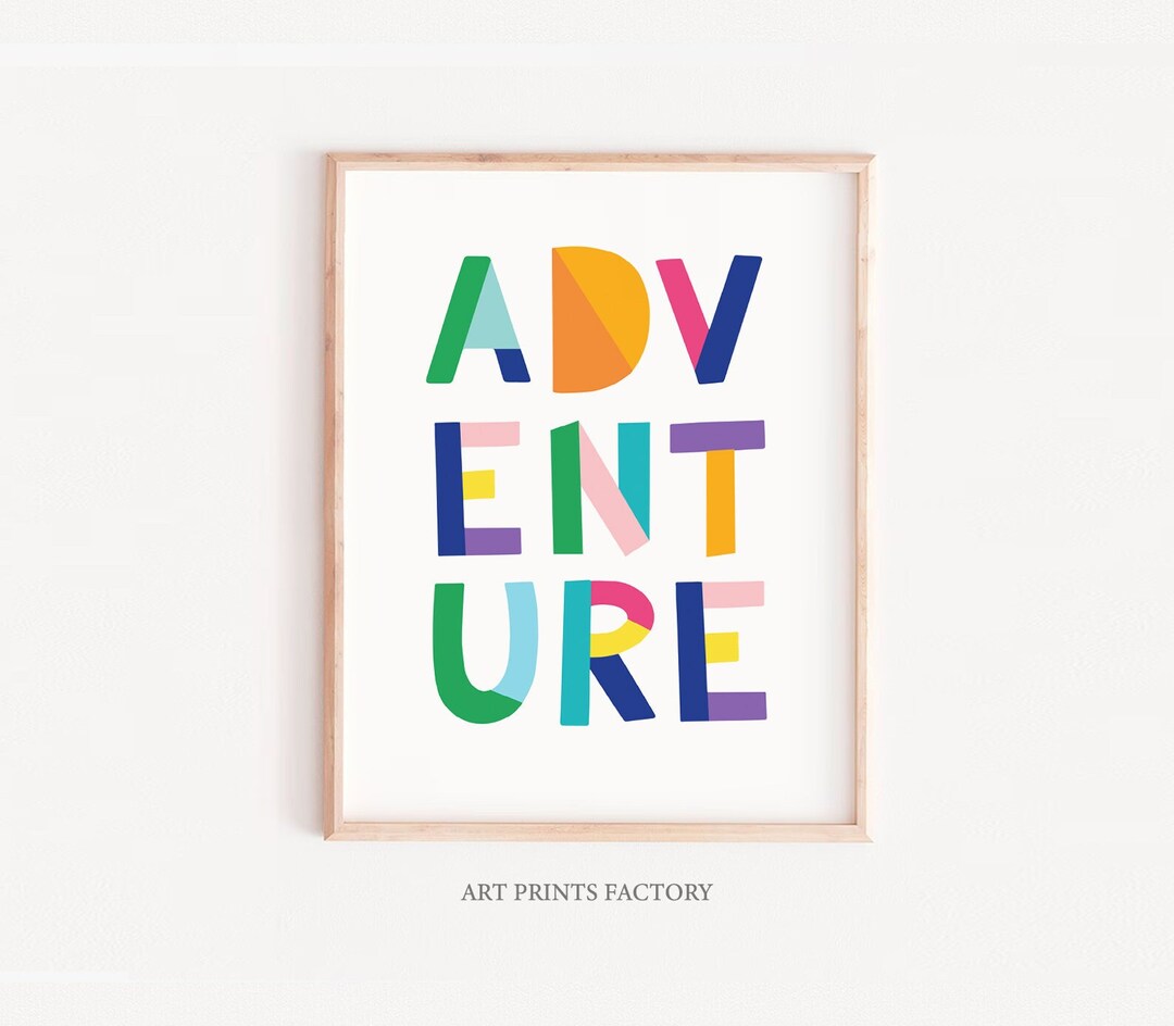 Adventure Wall Art, KIDS PRINTABLE ART, Adventure Quote, Children Decor ...
