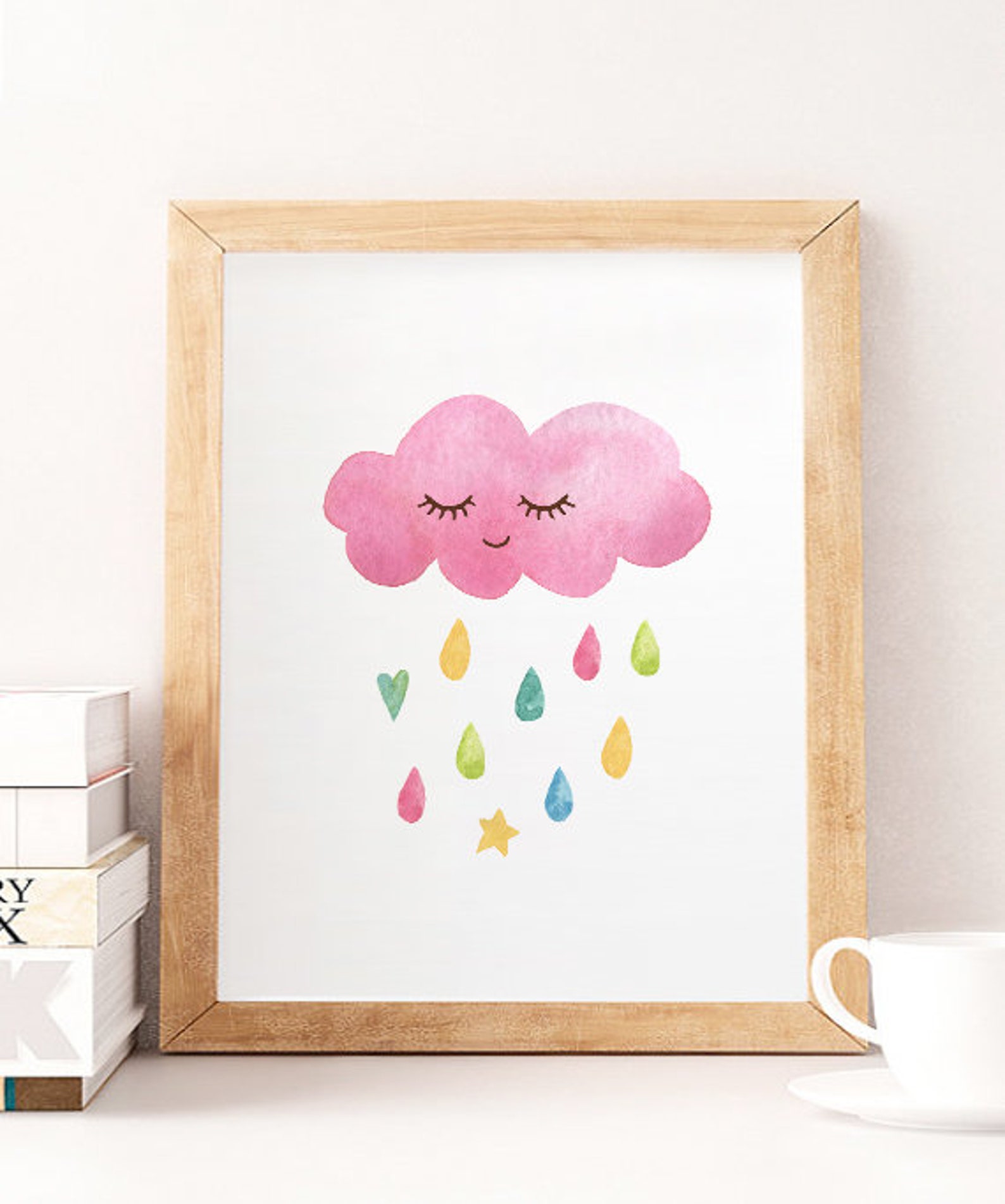 Sun Rainbow Cloud Set of 3 Nursery Prints Digital Art Prints - Etsy
