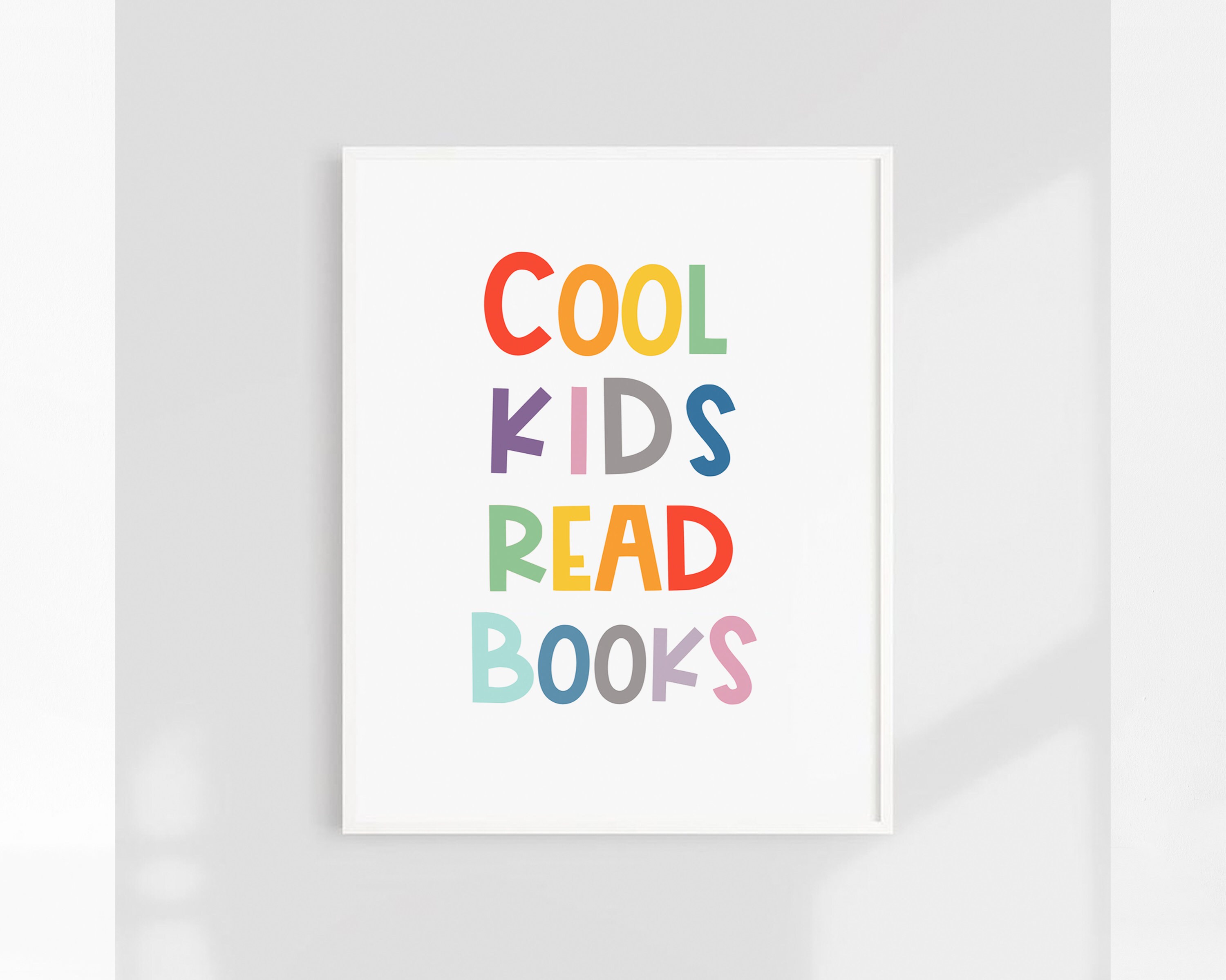 Cool Kids read book Quote Nursery decor Homeschool print | Etsy