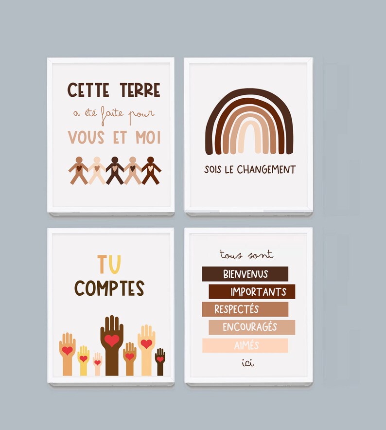 French Classroom Decor French Language Diversity Posters - Etsy Canada