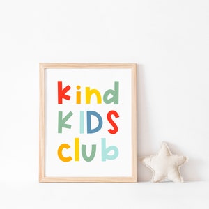 KIND Kids Club Smiley Gallery Wall Set of 2 Downloadable Prints, KIDS ...