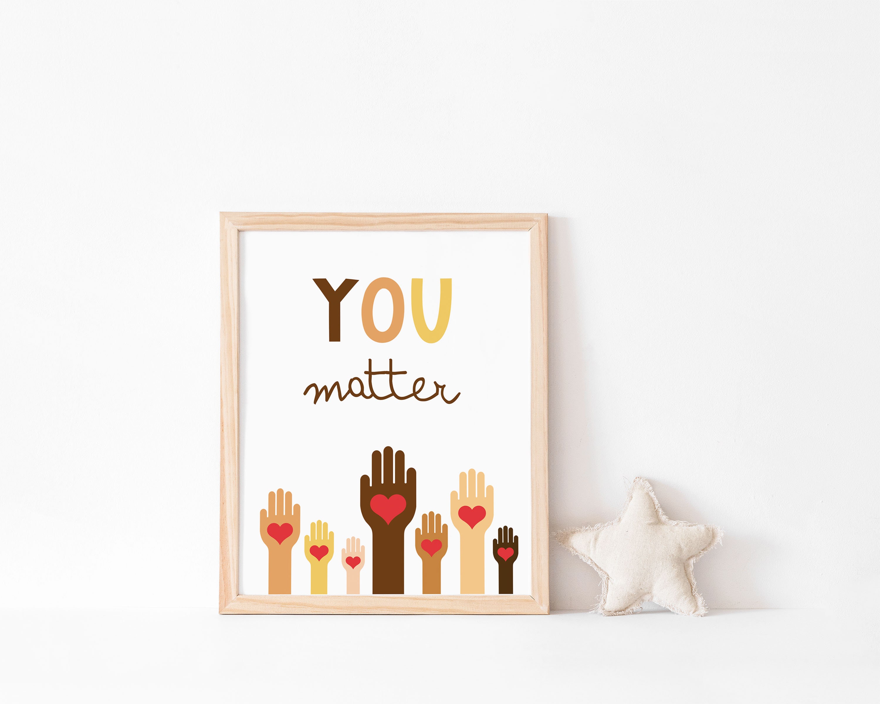You Matter Print Positive Classroom Art Education Print | Etsy
