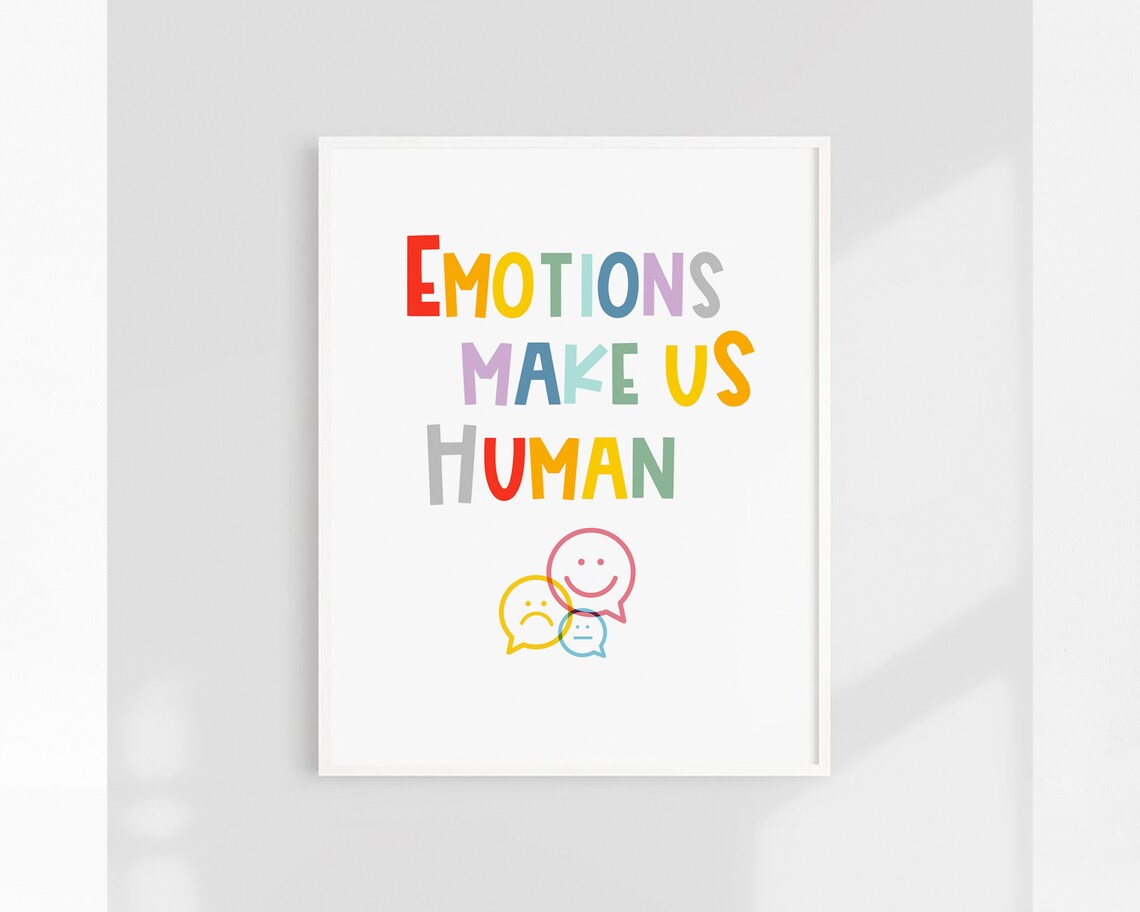 Printable Quote Kids Printable Emotions Make Us Human - Etsy