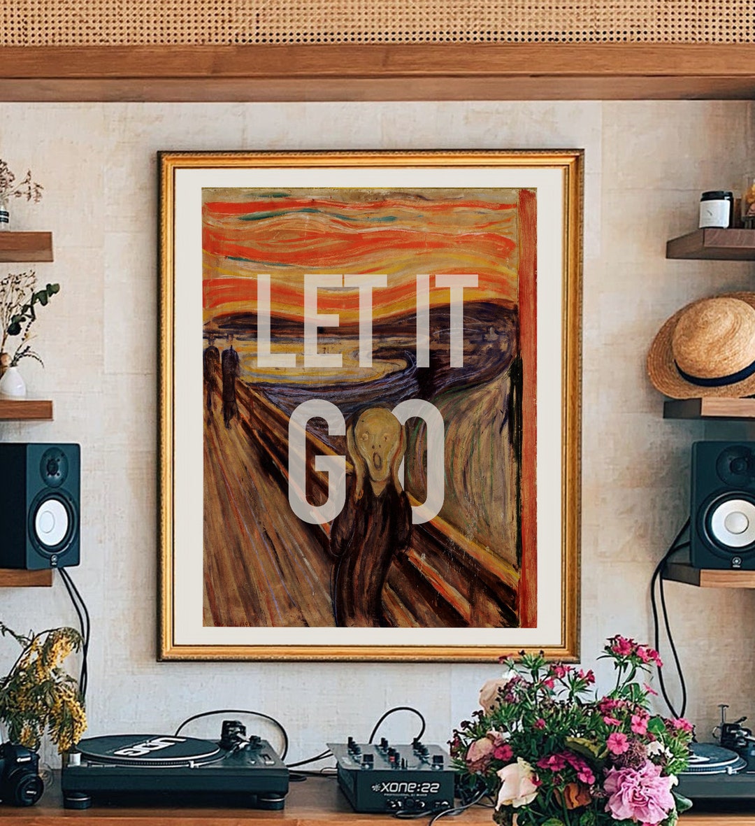 Edvard Munch the Scream Poster, Vintage QUOTE Print, Typography Art ...