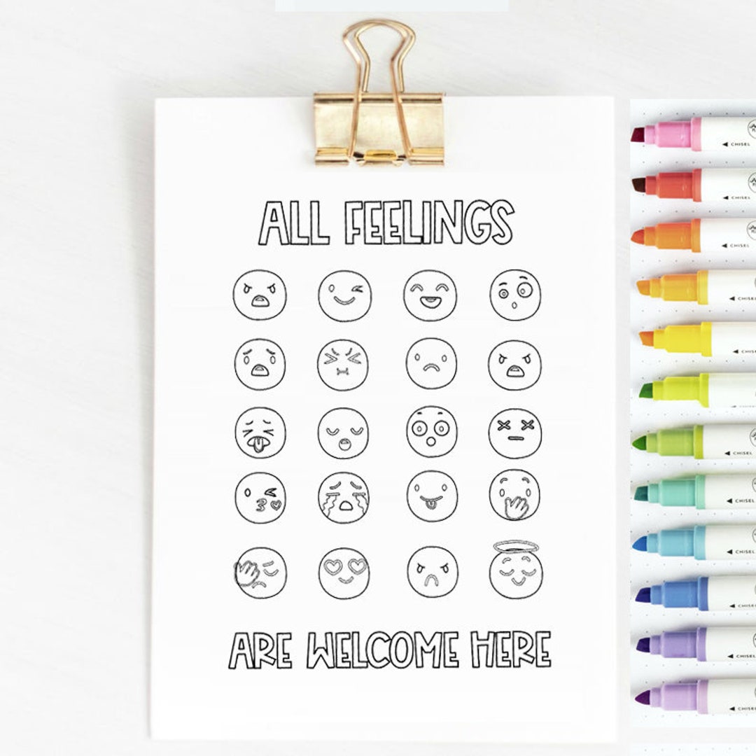 Children's Coloring Poster, Kids Coloring Wall Art, Kids Colour Art ...