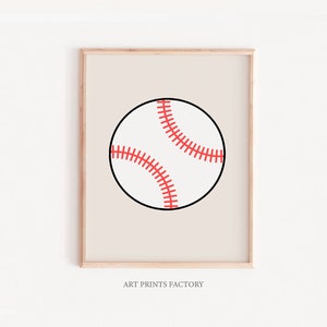 BASEBALL Kids Prints, Personalized Name, Home Run,gallery Wall ...