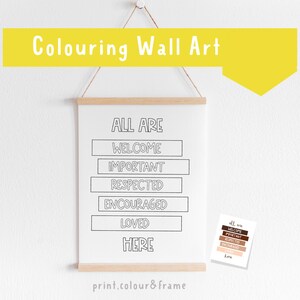 Coloring Poster for Kids, Pdf Printable Colouring Sheets, Large ...