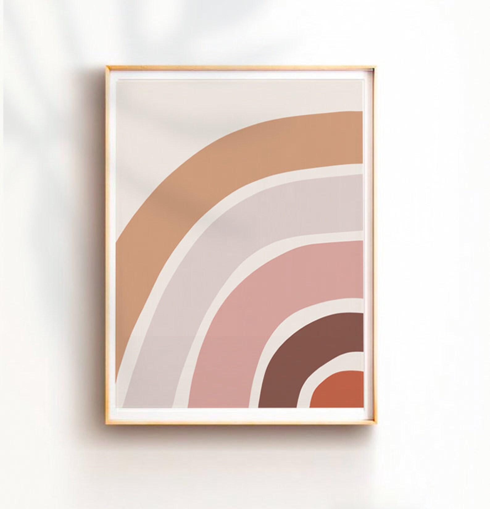 Earthy Rainbow Art Print Instant Printable Handdraw Rainbow - Etsy