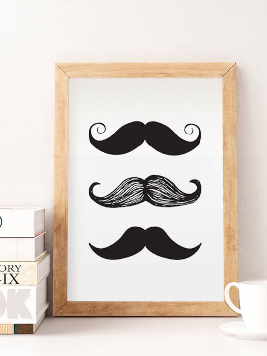 Mustache Poster Mustache Decor Modern Prints Mustache - Etsy