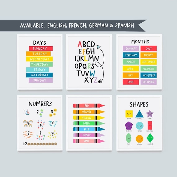 Typography printable Languages printable Rainbow poster Housewarming ...