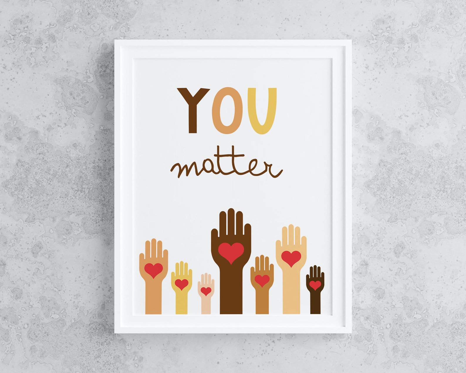 You Matter Print: Positive Classroom Kids Poster (digital Printable ...