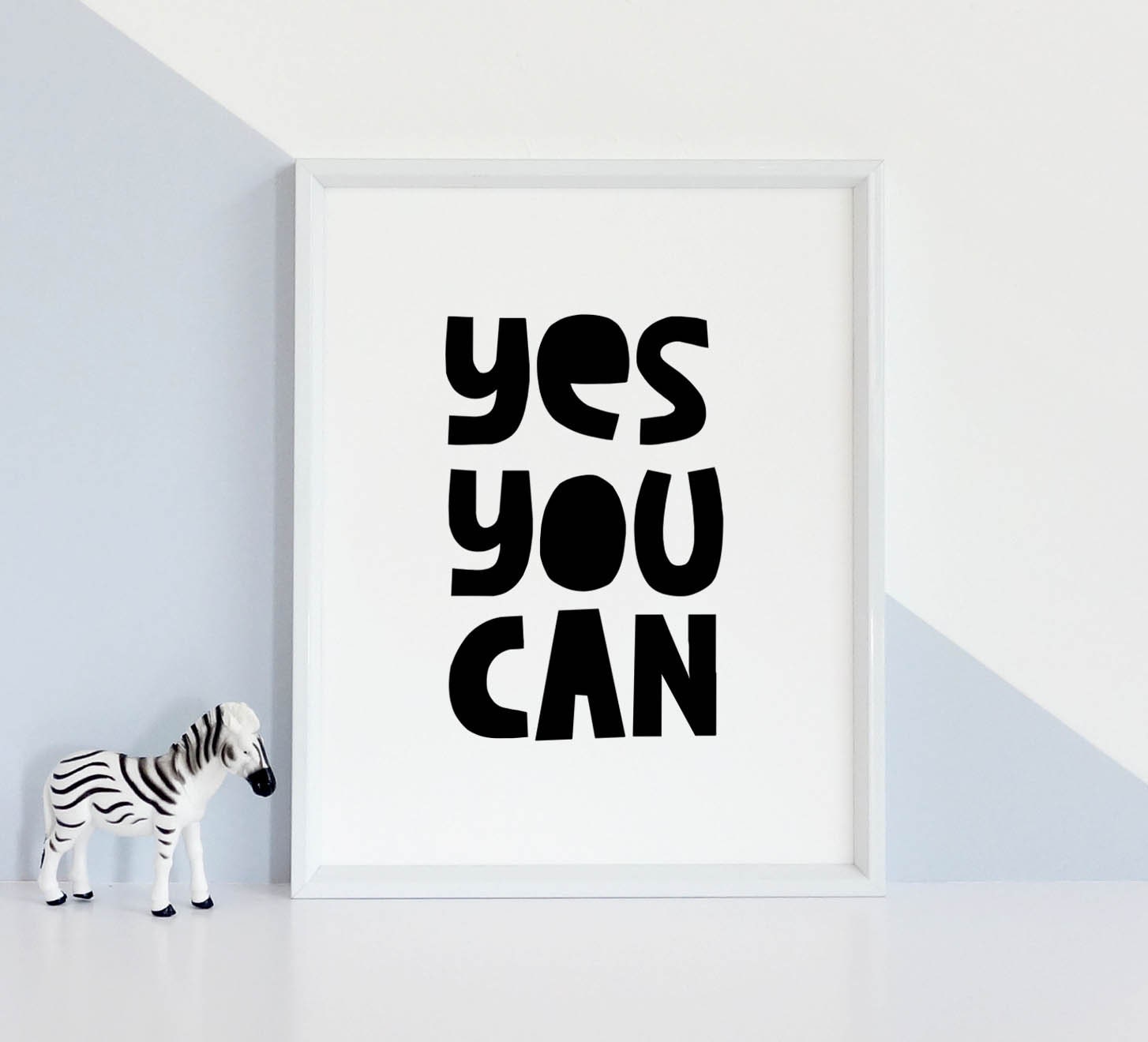Yes you can print motivational decor inspirational wall art | Etsy