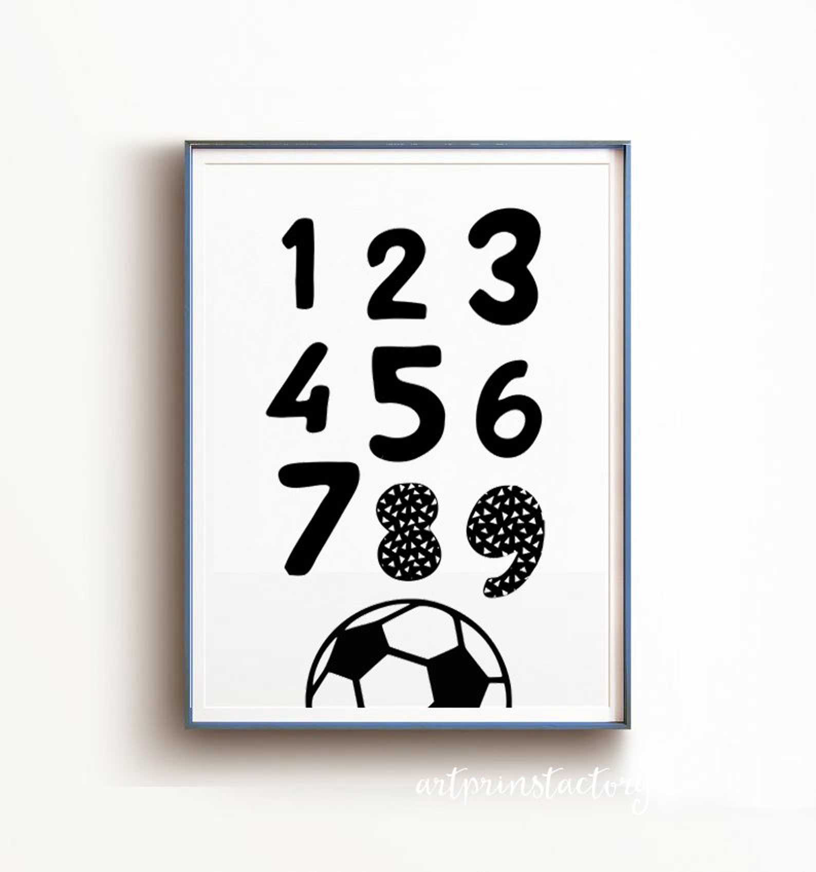 INSTANT DOWNLOAD Sports Boy Wall Decor Alphabet Soccer - Etsy