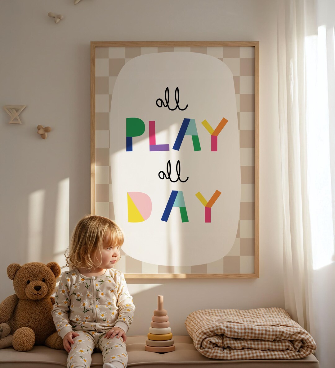All Play All Day, Quote Nursery Print. - Etsy