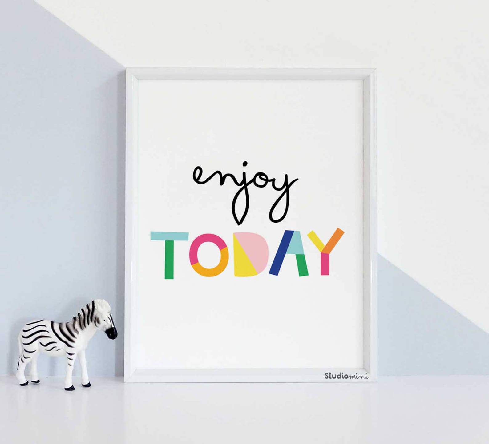 Enjoy Today Enjoy Today Print Inspirational Printhome - Etsy