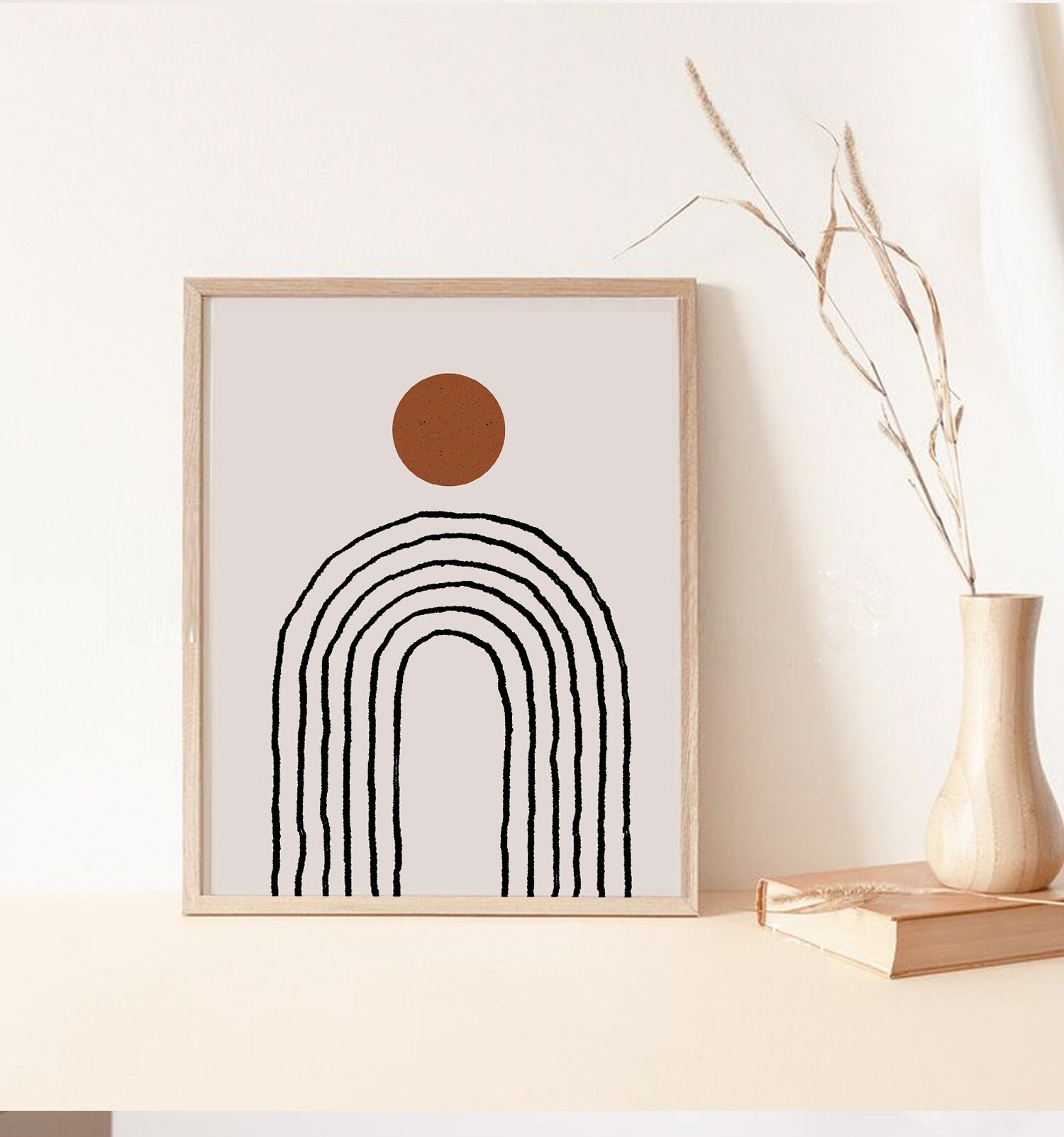 Arch Print Geometric Mid-century Art Downloadable Print - Etsy