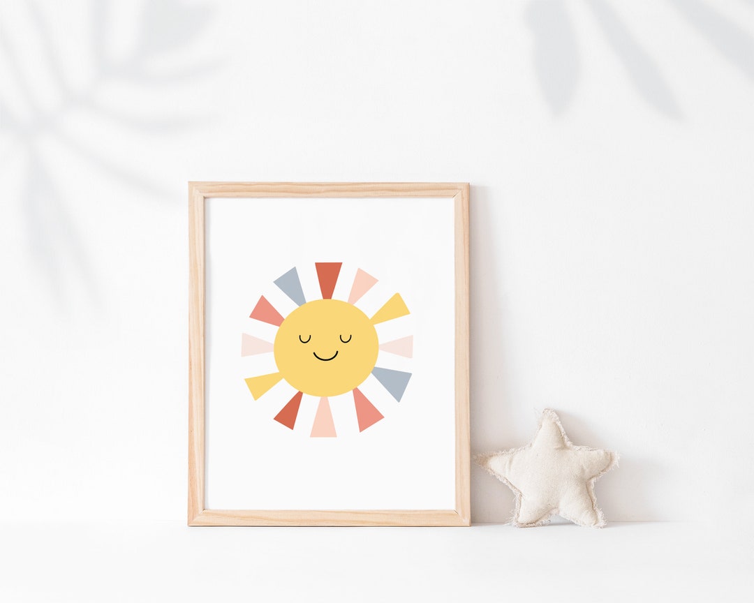 Sun Neutral Nursery Sun Boho Nursery Nursery Art Baby - Etsy