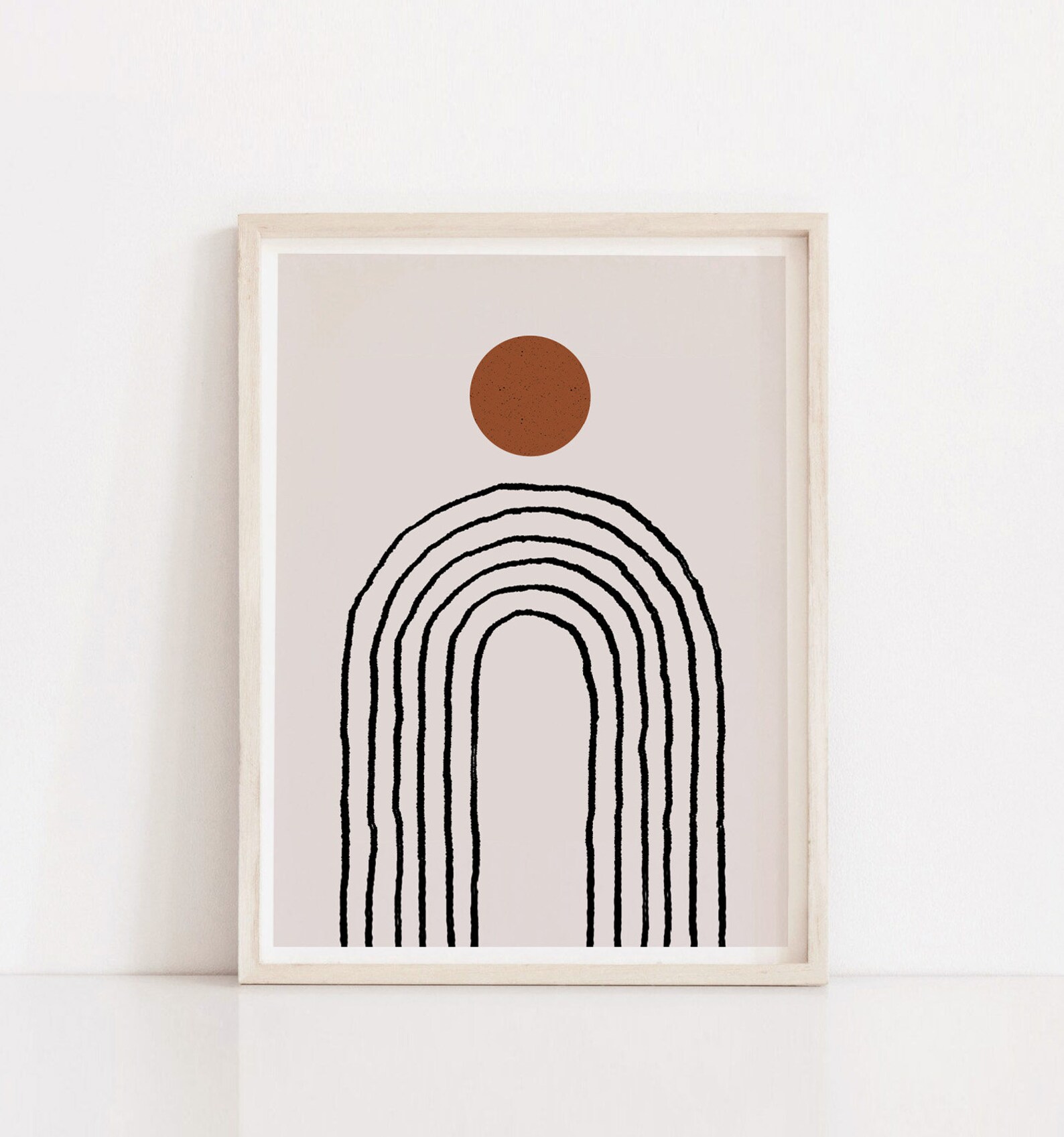 Arch Print Geometric Mid-century Art Downloadable Print - Etsy