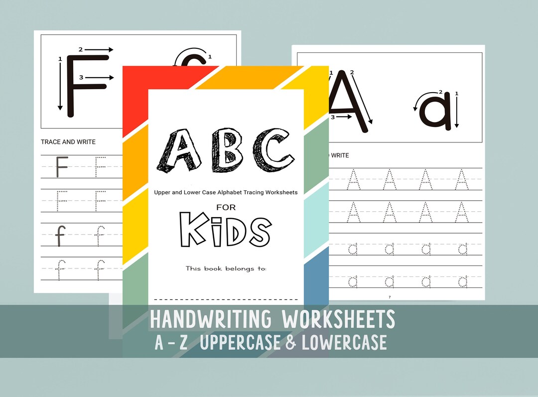 Handwriting Practice Sheets, Uppercase Lowercase, Handwriting Practice ...