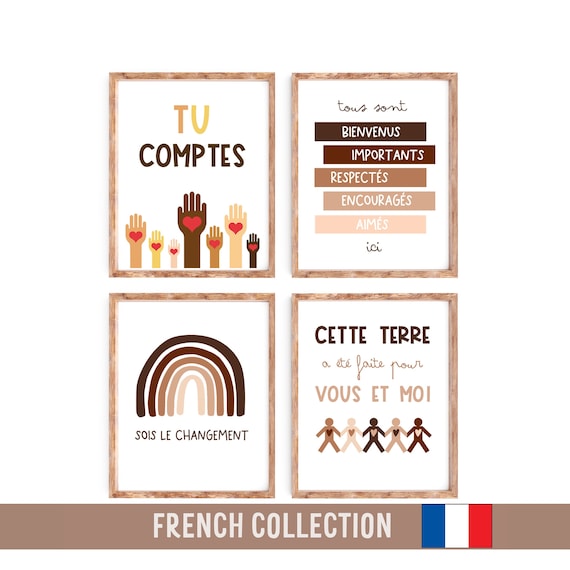 French Classroom Decor French Language Diversity Posters | Etsy