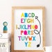 Alphabet Arrow Poster Colorful Nursery Wall Decor ABC Art - Etsy