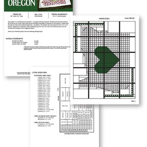 I Heart OREGON Quilt Pattern - Etsy