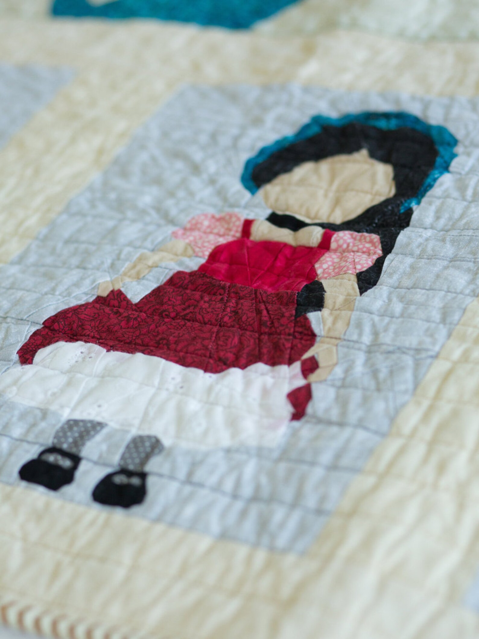 Spain Girl Paper Piecing Pattern - Its a Small World Collection - Etsy