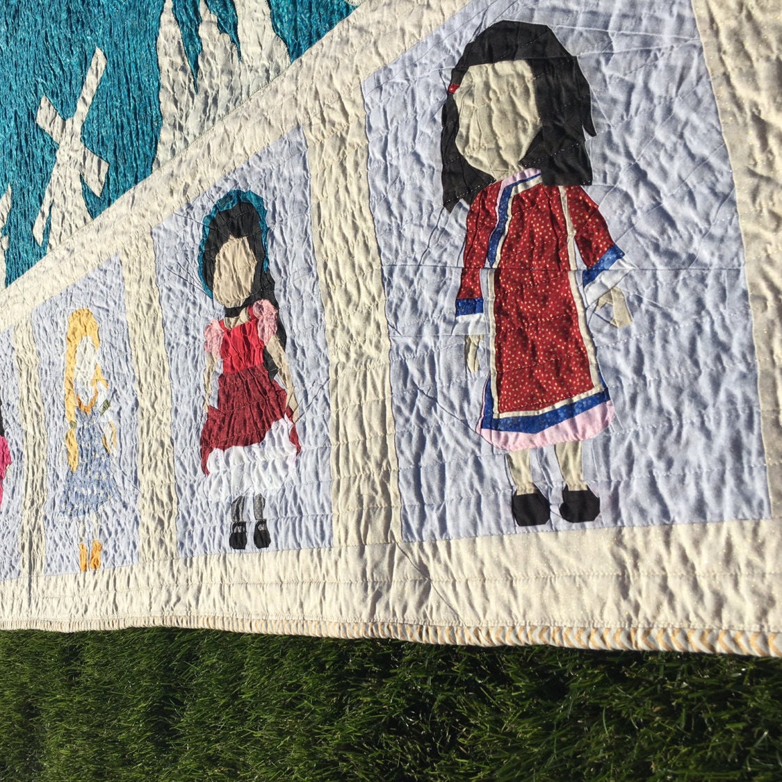 China Girl Paper Piecing Pattern Its a Small World Collection - Etsy