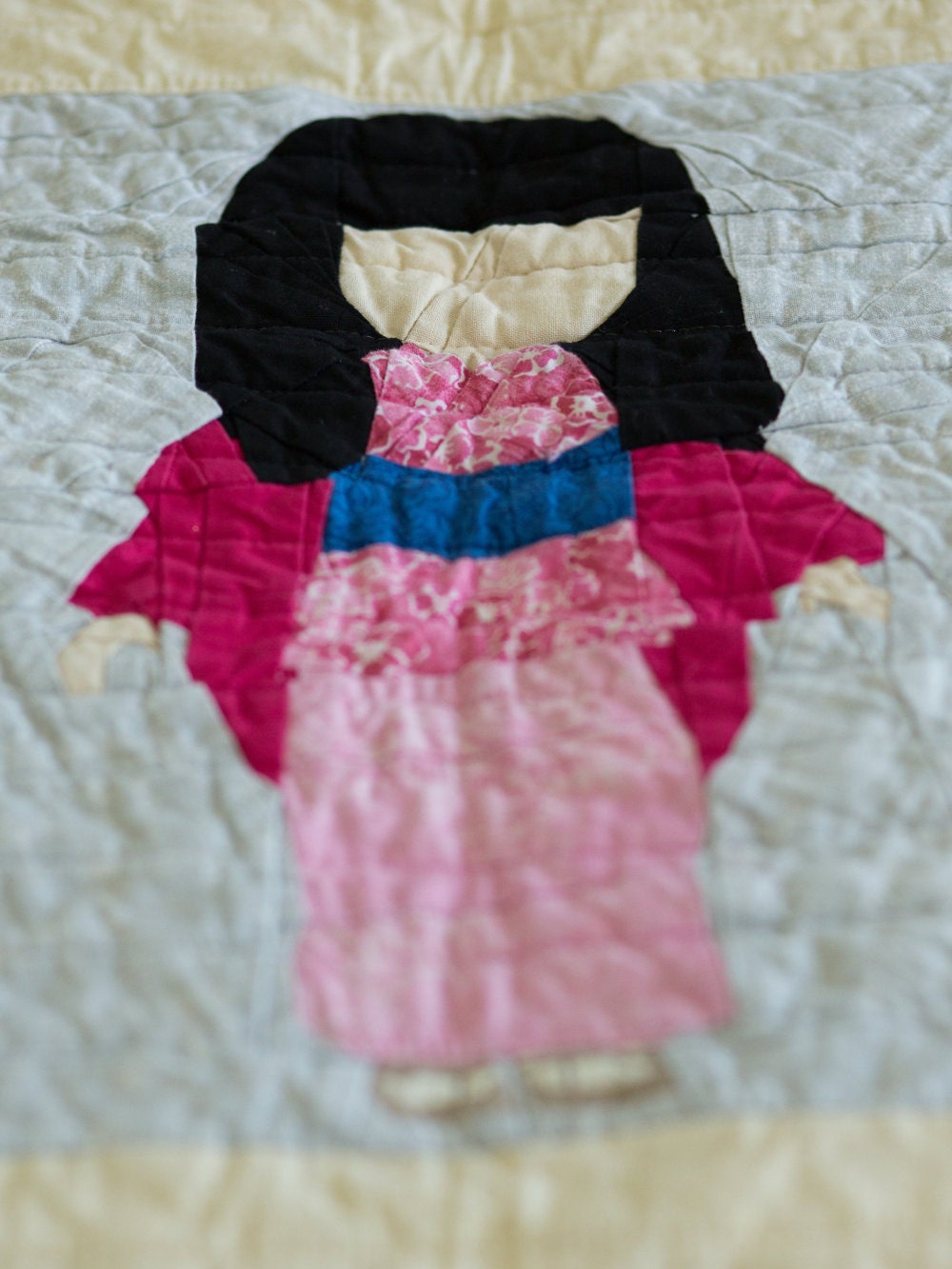 Japan Girl Paper Piecing Pattern - Its a Small World Collection - Etsy