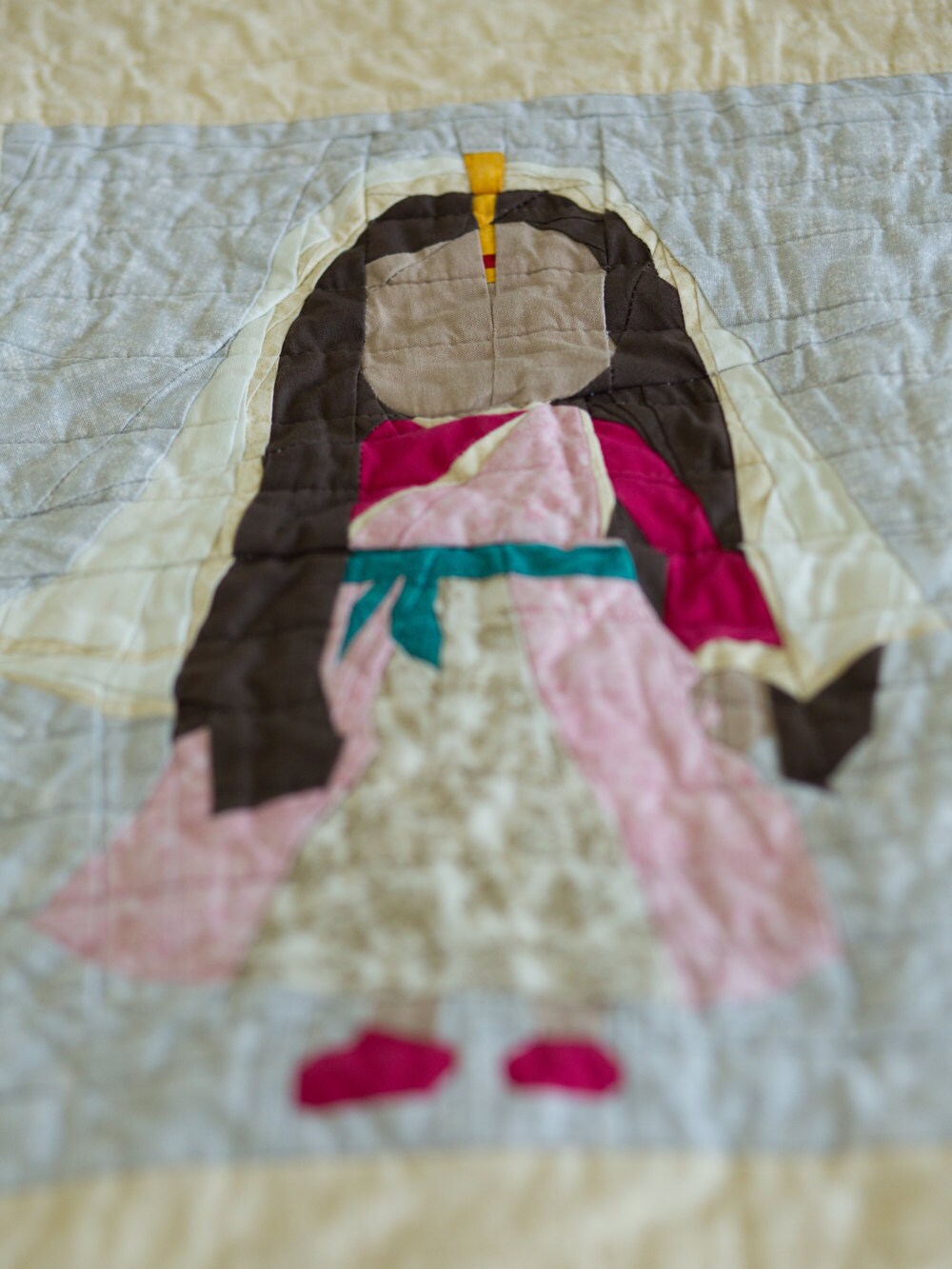 India Girl Paper Piecing Pattern - Its a Small World Collection - Etsy