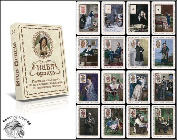 NIVA Oracle Divination Cards Russian Fortune Telling | Etsy