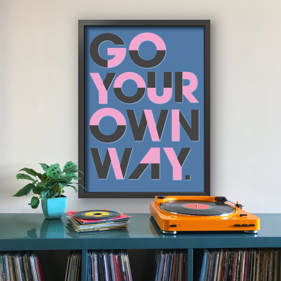 Fleetwood Mac 'go Your Own Way' Lyrics Art Print Music-inspired Wall ...