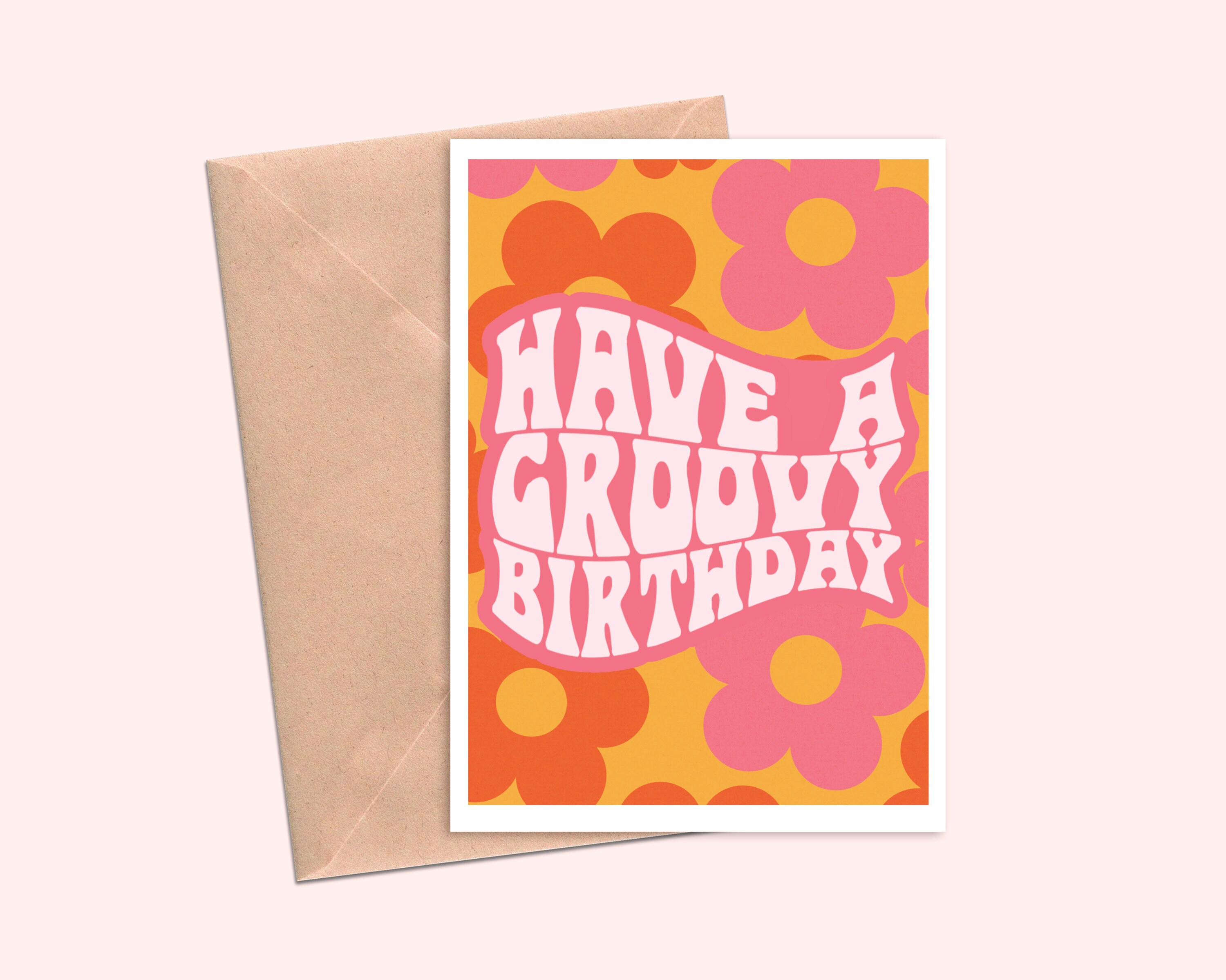 HAVE A GROOVY BIRTHDAY retro 60s 70s psychedelic funky | Etsy