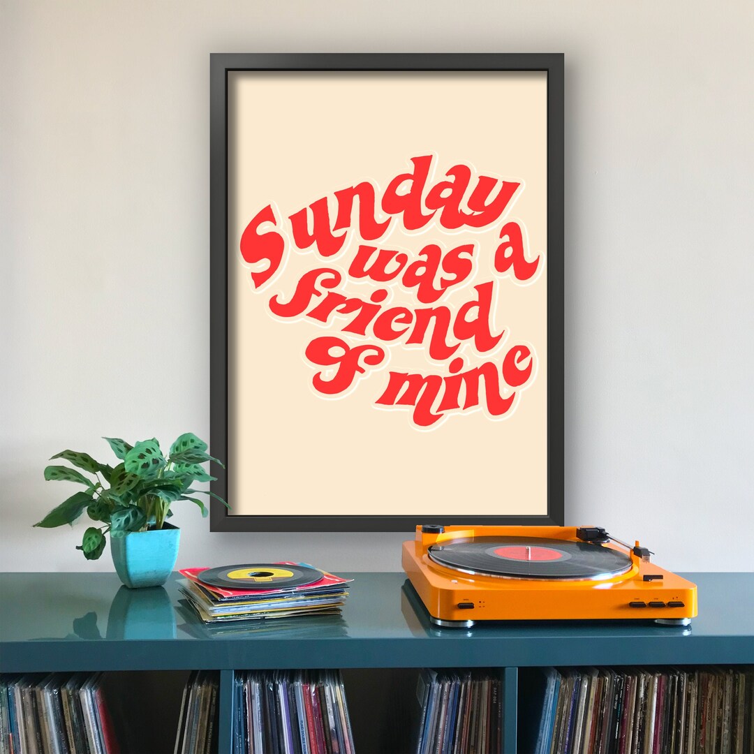 Blossoms 'sunday Was A Friend of Mine' Lyrics Art Print music-inspired ...
